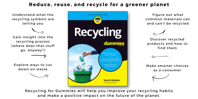 Recycling For Dummies; A Book By Sarah Winkler